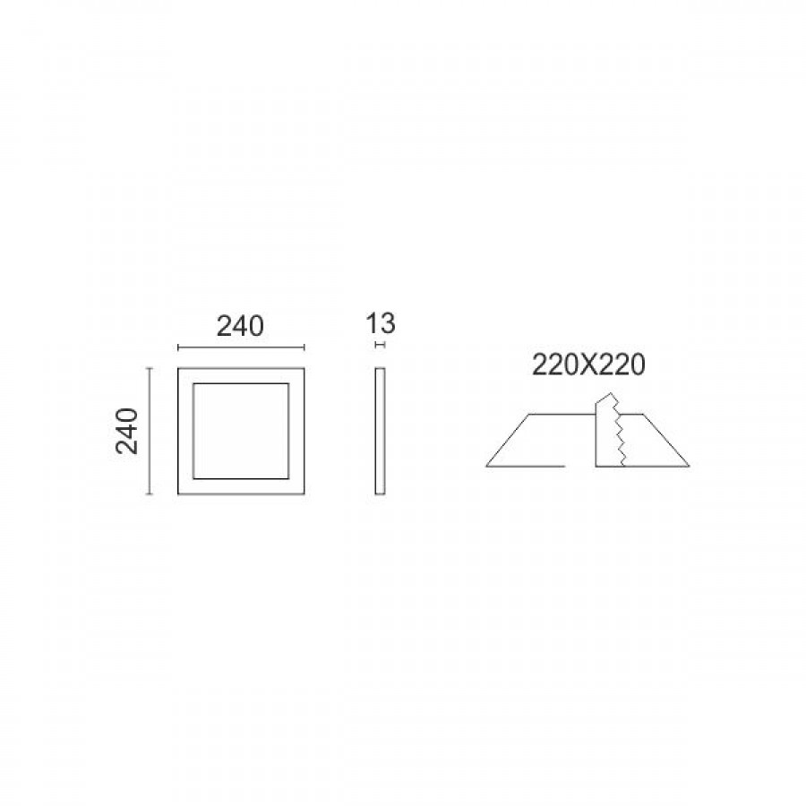 ΧΩΝΕΥΤΟ ΛΕΠΤΟ LED ΟΡΟΦΗΣ 20W 4000K